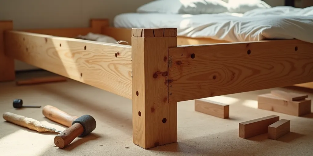 How to take apart a wooden bed frame with no screws? - Wooden Woodworks