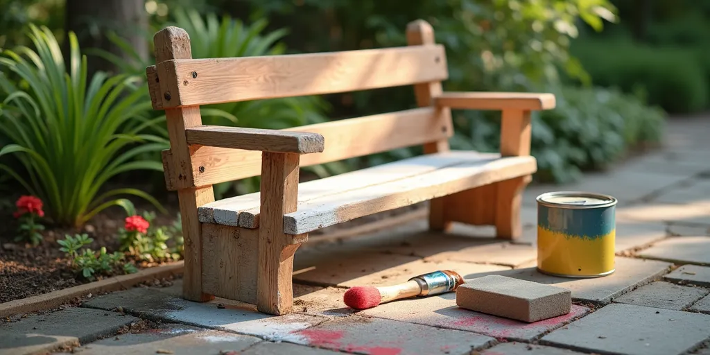 How to repaint a wooden bench? - Wooden Woodworks