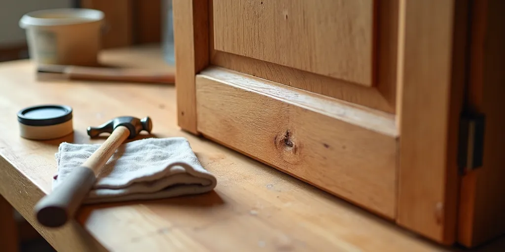 How to fix dent in wood cabinet? - Wooden Woodworks